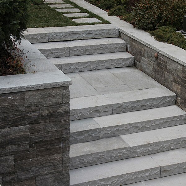 Banas Dove Grey Natural Stone Coping | Van Beek's