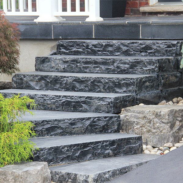Banas Kota Black Natural Stone Steps | Van Beek's