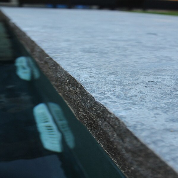 Banas Silver Grey Natural Stone Coping | Van Beek's