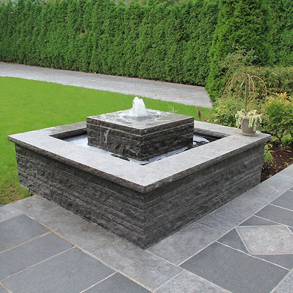 Banas Silver Grey Natural Stone Coping | Van Beek's