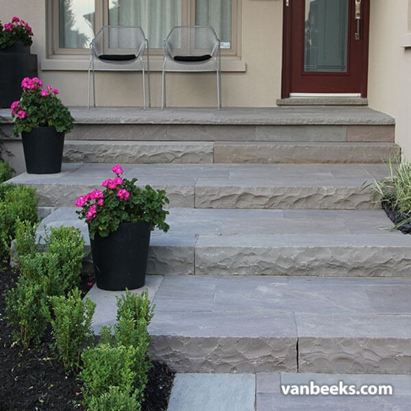 Banas Slate Grey Natural Stone Steps | Van Beek's