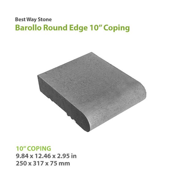 BWS Barollo Round Edge Coping | Van Beek's