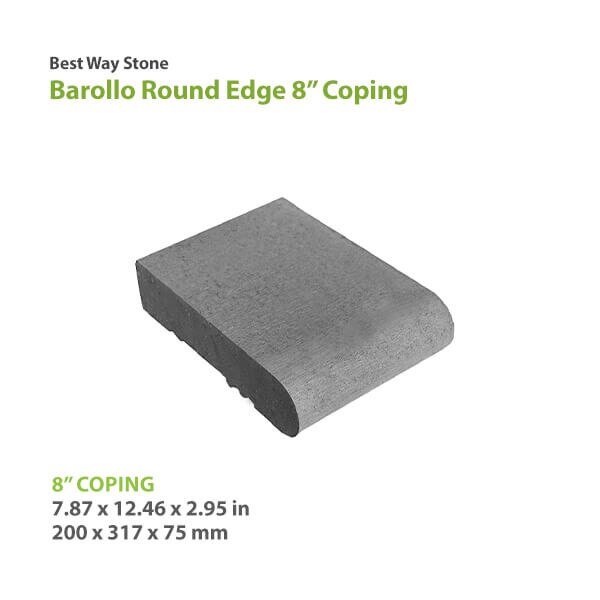 rounded coping stones