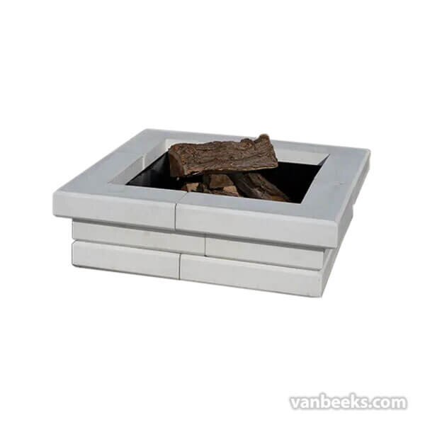 EDS Concrete Linear Square Fire Pit Kit | Van Beek's
