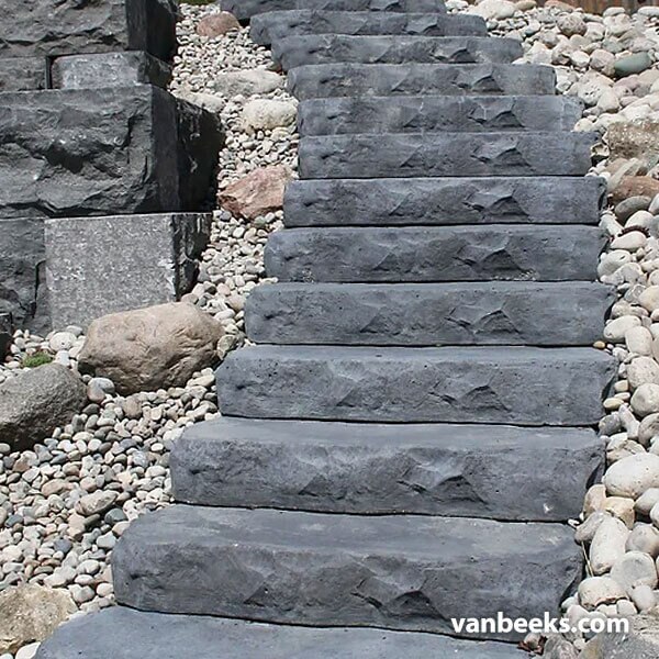 EDS Concrete Precast Stone Random Steps | Van Beek's