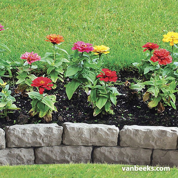 EDS Concrete Stone Flower Bed Edger | Van Beek's
