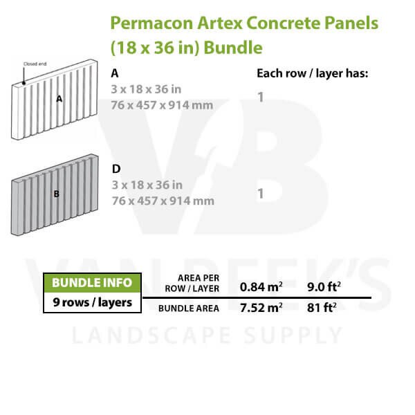 Permacon Artex Concrete Panel System | Van Beek's