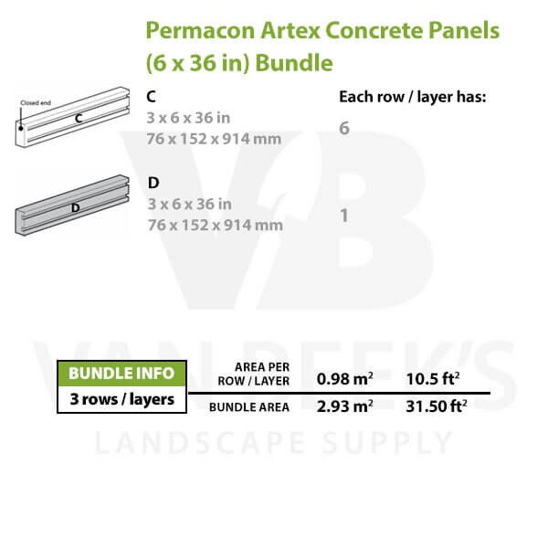 Permacon Artex Concrete Panel System | Van Beek's