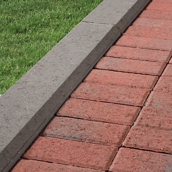 Permacon Grey Concrete Driveway Curb | Van Beek's