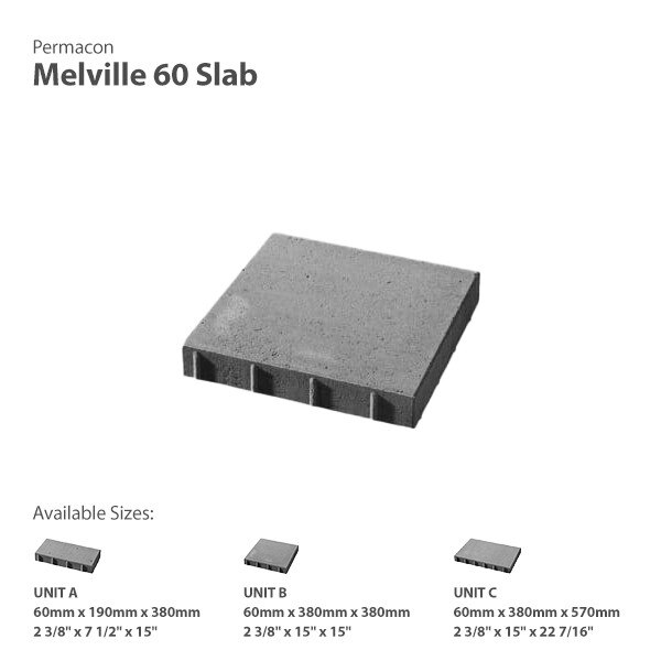 Permacon Melville 60 Concrete Slab | Van Beek's