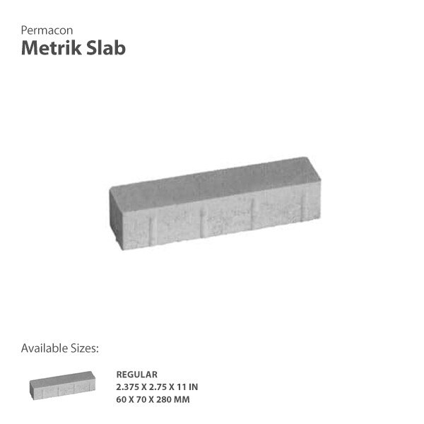 Permacon Metrik Concrete Slab | Van Beek's