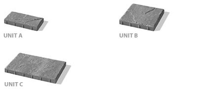 Permacon Mondrian Plus 50 Concrete Slab | Van Beek's