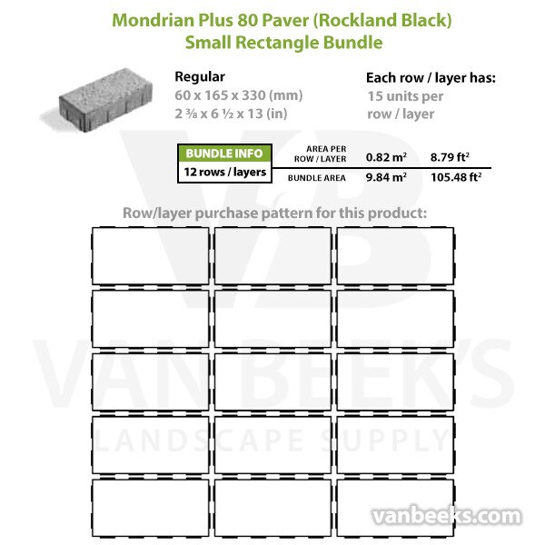 Permacon Mondrian Plus 60 Concrete Slab | Van Beek's