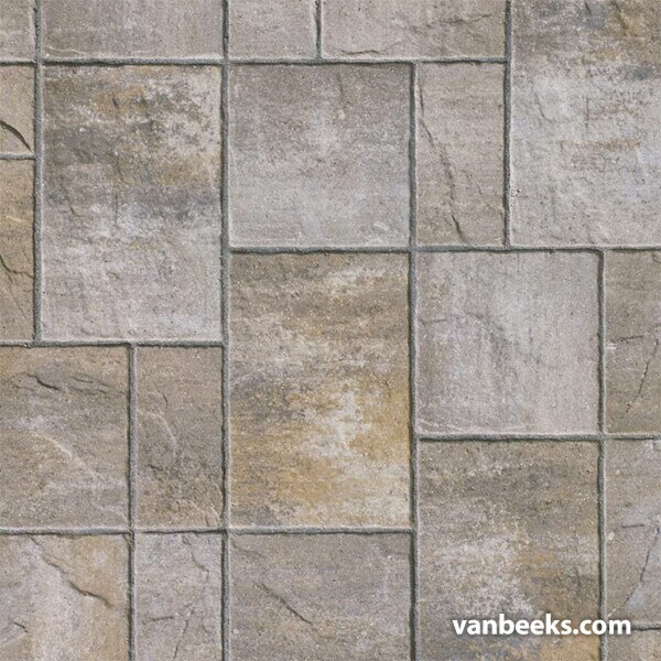 Permacon Mondrian Plus 80 Concrete Paver | Van Beek's
