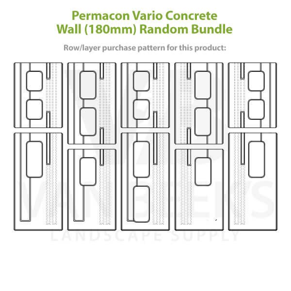 Permacon Vario Concrete Wall | Van Beek's