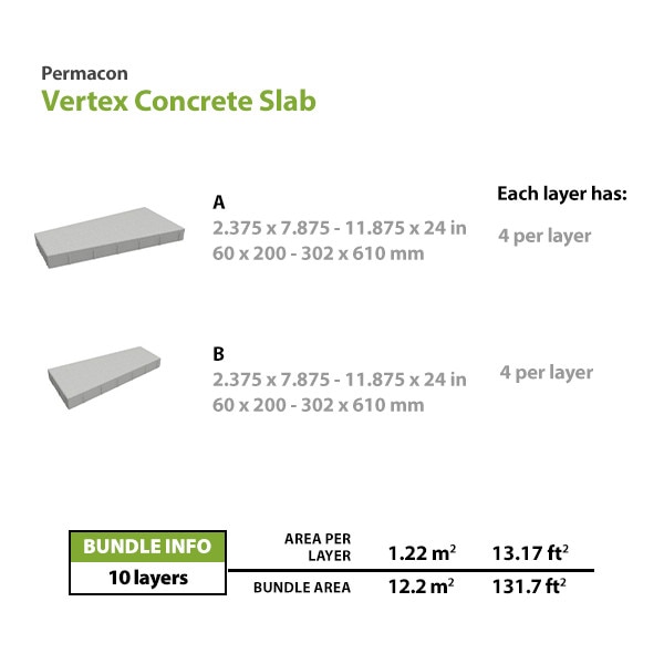 Permacon Vertex Concrete Slab | Van Beek's