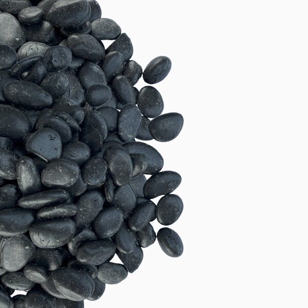 Medium Polished Black Pebble | Van Beek's