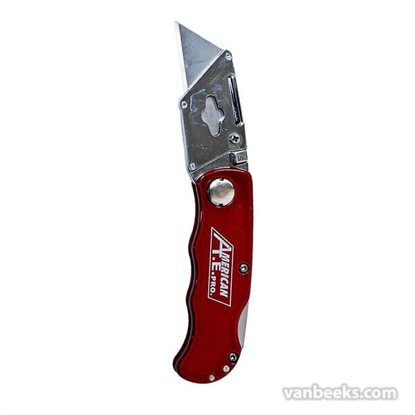 American Pro Folding Metal Utility Knife | Van Beek's