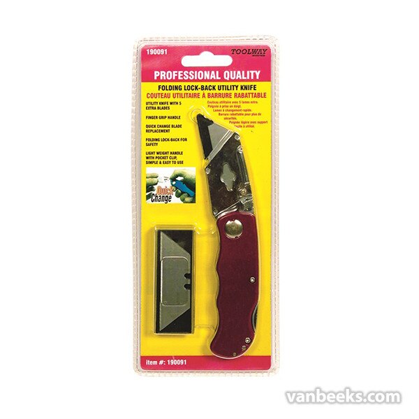 American Pro Folding Metal Utility Knife | Van Beek's