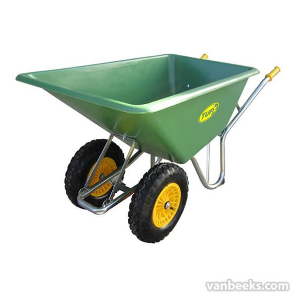 TUFX PX162 (10 Cu. Ft) Plastic Tray Wheelbarrow | Van Beek's