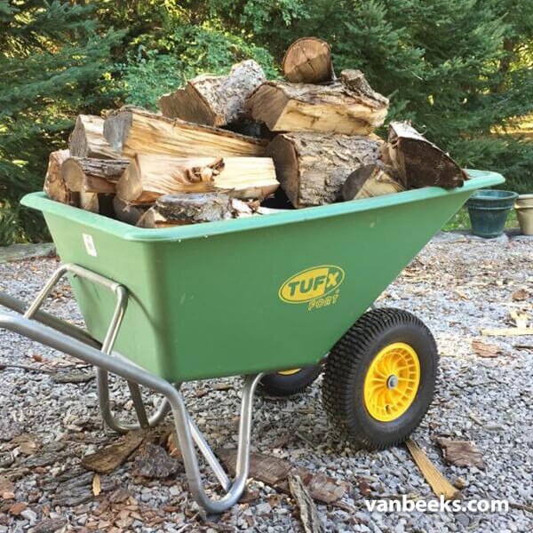 TUFX PX162 (10 Cu. Ft) Plastic Tray Wheelbarrow | Van Beek's