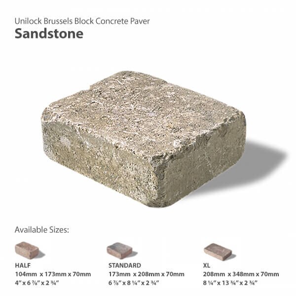 sandstone blocks sizes