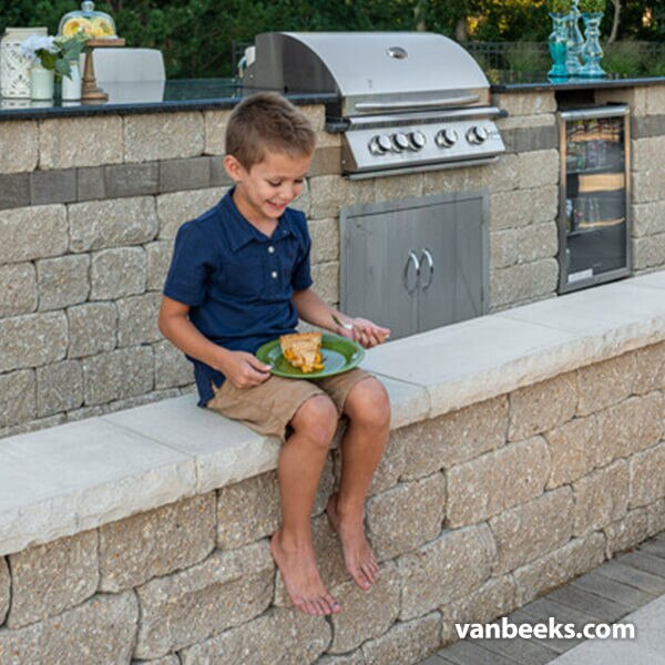 Unilock Ledgestone Concrete Coping | Van Beek's