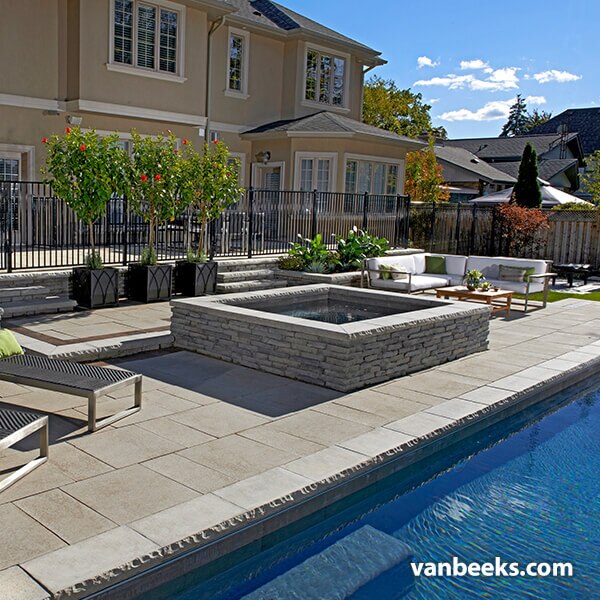 Unilock Ledgestone Concrete Coping | Van Beek's