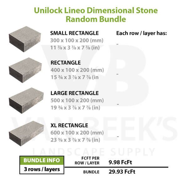 Unilock Lineo Dimensional Stone | Van Beek's