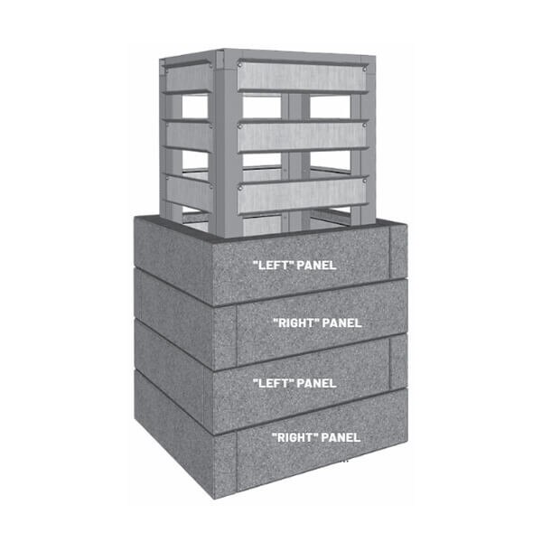 Unilock U-Cara Modular System Pillar Module | Van Beek's