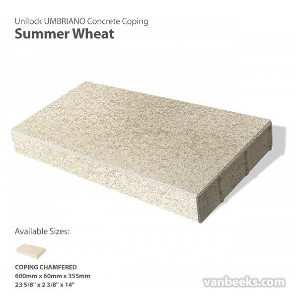 Unilock Umbriano Concrete Coping | Van Beek's